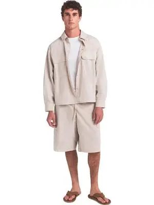 SKIMS Relaxed Shirt | Light Neutral | | Woven - Stone