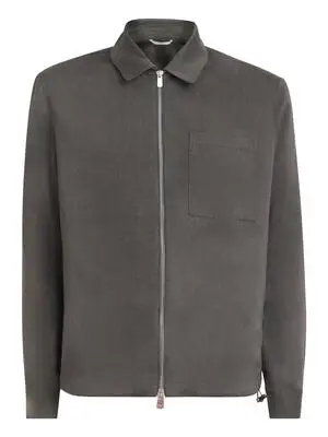 Marco Pescarolo Wool-linen Shirt Jacket - Green