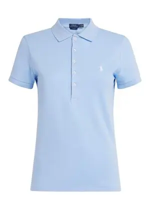 Polo Ralph Lauren Cotton Slim Polo Shirt - Blue