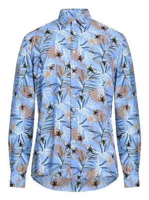 DANIELE ALESSANDRINI Shirt Size Viscose - Blue