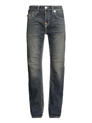True Religion Straight Leg Cotton Elastane Jeans - Blue
