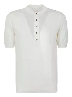 CRUCIANI Button-fastening Open-knit Sweater - Neutrals