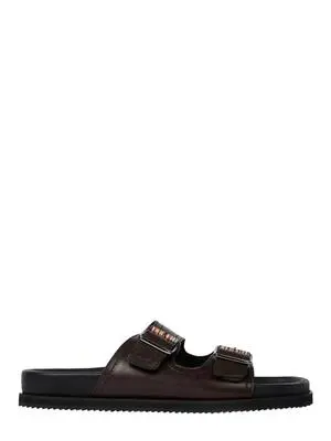 Paul Smith Buckle-fastening Leather Sandals - Brown