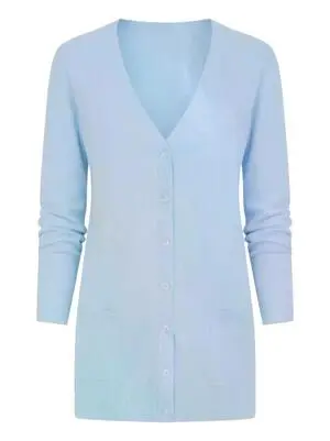 EMERSON RENALDI V-neck Knitted Cardigan - Blue
