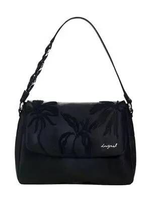 Desigual Embroidered Backpack - Black
