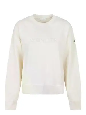 Moncler Logo-embroidered Sweater - Neutrals