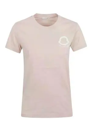 Moncler Logo-patch T-shirt - Pink