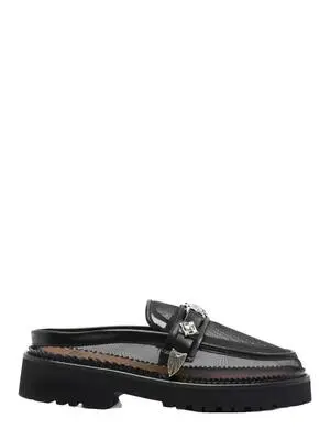 Toga Mesh Western-embellished Mules - White