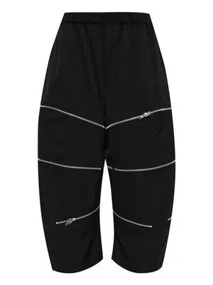 Comme Des Garçons Wide-leg Cropped Trousers - Black