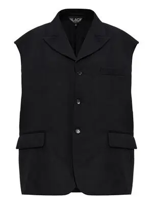 Comme Des Garçons Wool Vest - Black