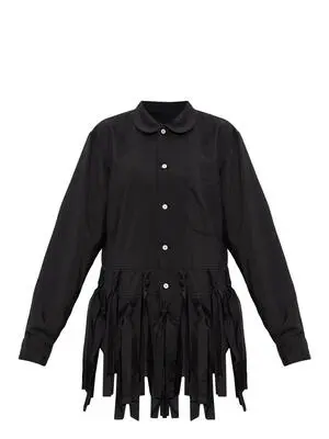 Comme Des Garçons Fringed Shirt - Black