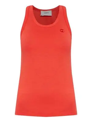 Coperni Embroidered Logo Tank Top - Red