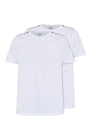 Moschino 2-pack Of T-shirts From The 'active' Line - White