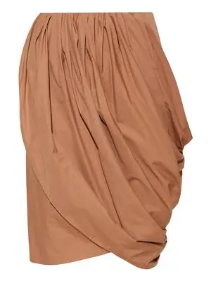 Chloé Asymmetrical Midi Skirt - Brown
