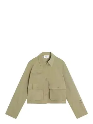 Maison Kitsuné Multi-pocket Cropped Jacket - Green