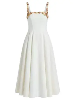 PatBO Gabriela Bead-embellished Dress - Neutrals