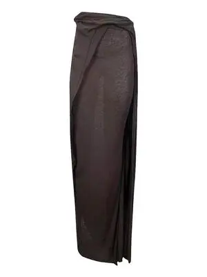 Ottolinger Slitted Wrap Skirt - Brown