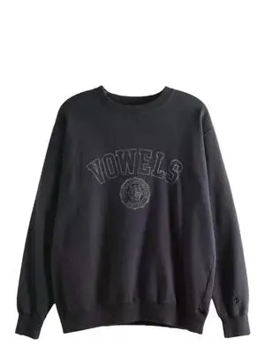 VOWELS Logo-print Sweater - Black