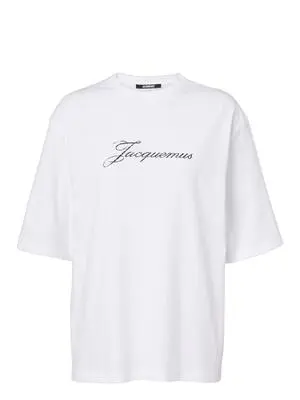 Jacquemus Logo Cotton-blend Jersey T-shirt - White