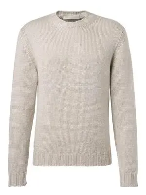 SAMAN AMEL Gio Silk Sweater - Grey