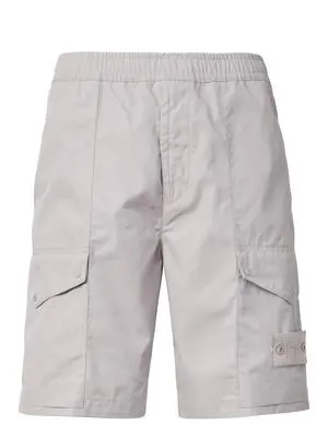 Stone Island Cotton Canvas Cargo Shorts - Grey