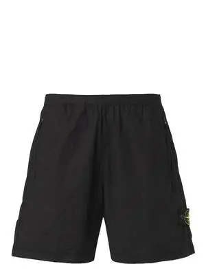 Stone Island Compass Cotton-blend Shorts - Black