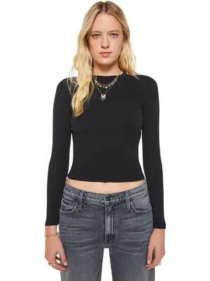 MOTHER The L/S Itty Bitty Crop T-Shirt