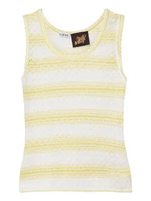 Loewe Paula's Ibiza Pointelle Top - Yellow