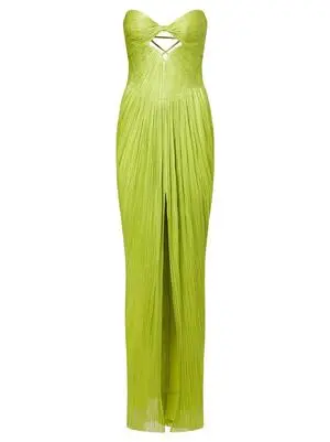MARIA LUCIA HOHAN Stephanie Tulle Bustier Gown - Green