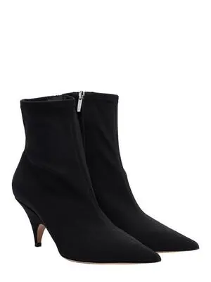 GIANVITO ROSSI Osaka Canvas Ankle Boots - Black