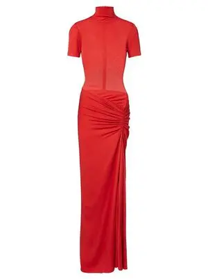 Christopher Esber Fusion Ruched Gown - Red