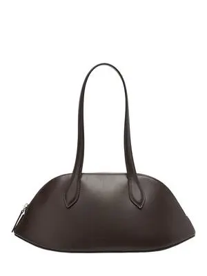 AESTHER EKME Cosmo Medium Leather Bowling Bag - Brown