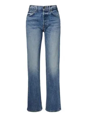 NILI LOTAN Briana Straight Jeans - Blue