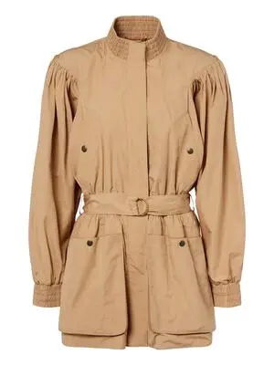 Chloé Cotton Poplin Trench Coat - Beige