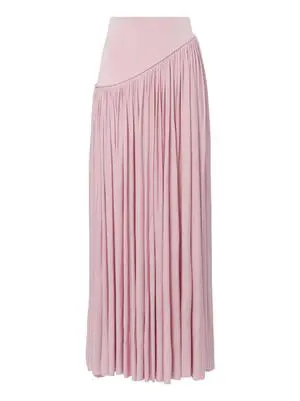Zimmermann Alchemy Asymmetric Jersey Maxi Skirt - Pink