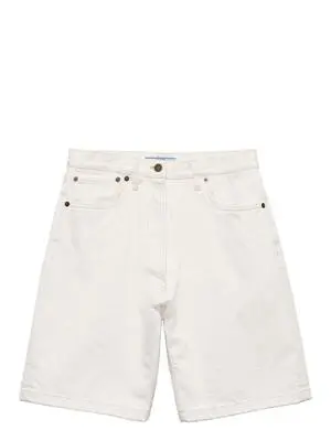 Prada Denim Bermuda Shorts - White