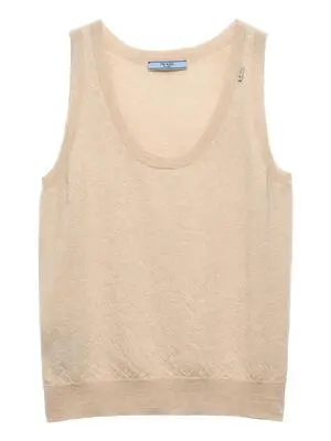 Prada Cashmere Tank Top - Neutral