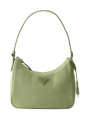 Prada Re-Edition 2005 Nubuck And Saffiano Leather Mini-Bag Green