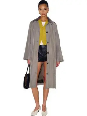 REFORMATION Reformation Beck Trench Coat Grey