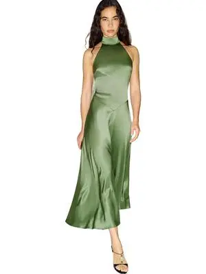 REFORMATION Katelyn Silk Maxi Dress