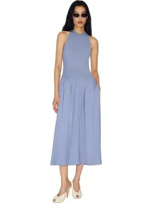 Reformation Maevry Knit Dress In Silver Sparkle - 70% Off | Editorialist