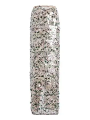 Paris Georgia Mermaid Sequined Maxi Skirt - Multi