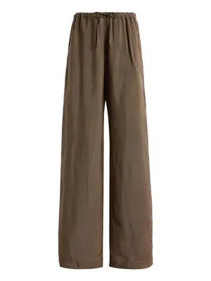RÓHE Checked Wide-Leg Trousers