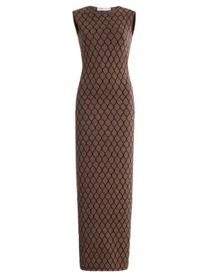 Marie Adam-Leenaerdt Resille Knit Maxi Dress - Brown