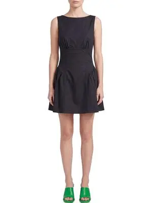 Staud Sleeveless Mini Dress - Black