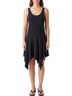 IRO PARIS Asymmetrical Hem Dress - Black