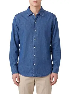 MC2 SAINT BARTH Linen Shirt Denim