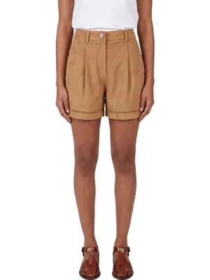 ERMANNO FIRENZE Tailored Shorts - Brown