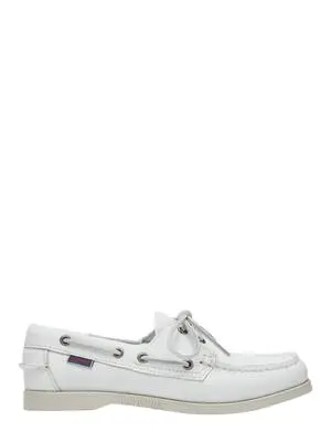 SEBAGO Leather Boat Loafers - White