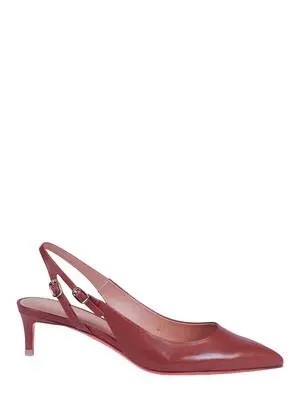 Santoni Slingback Pumps - Brown